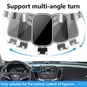 musttrue LUNQIN Car Phone Holder for 2018-2023 Chevrolet Equinox SUV [Big Phones with Case Friendly] Auto Accessories Navigation Bracket Interior Decoration Mobile Cell Mirror Phone Mount