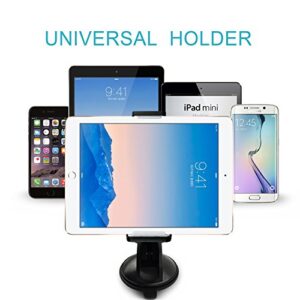 Esoulk Car Tablet Mount Holder, Windshield / Dashboard Universal Car Tablet Mobile Phone / Device cradle for iOS / Android Tablet, iPad, Smartphone and more