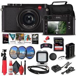 leica q2 digital camera + 64gb memory card + corel photo software + card reader + filter kit + led light + case + deluxe cleaning set + flex tripod + memory wallet + cap keeper