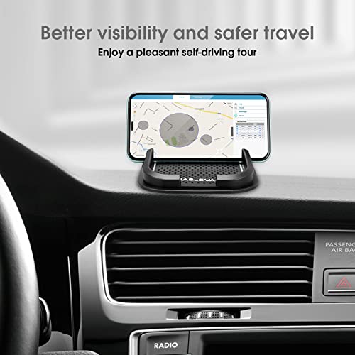 MASLEVAU Anti Slip Pad Phone Holder for Car, Reusable Anti Slip Dashboard Pad with Heat Resistant and Damage Free Sticky Silicone Pads for Sunglasses, Keys, Coins,Card and More (MAS02)