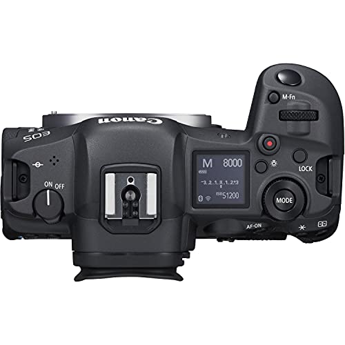 Camera EOS R5 Mirrorless DSLR Camera Body | 45 Megapixels Full-Frame CMOS Sensor | 8K30 Raw and 4K120 10-Bit Internal Video with 64gb Memory, USB Card Reader, Carrying Case + More (15PC Bundle)