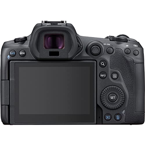 Camera EOS R5 Mirrorless DSLR Camera Body | 45 Megapixels Full-Frame CMOS Sensor | 8K30 Raw and 4K120 10-Bit Internal Video with 64gb Memory, USB Card Reader, Carrying Case + More (15PC Bundle)