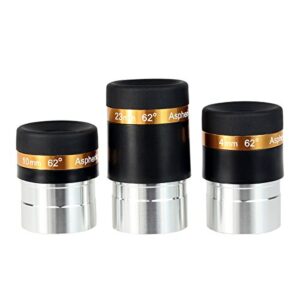 SVBONY Telescope Lens 4mm 10mm 23mm Telescope Eyepieces Fully Coated Lens Telescope Accessories Kit Wide Angle for 1.25 inches Astronomic Telescope