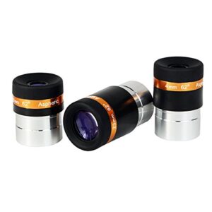 SVBONY Telescope Lens 4mm 10mm 23mm Telescope Eyepieces Fully Coated Lens Telescope Accessories Kit Wide Angle for 1.25 inches Astronomic Telescope