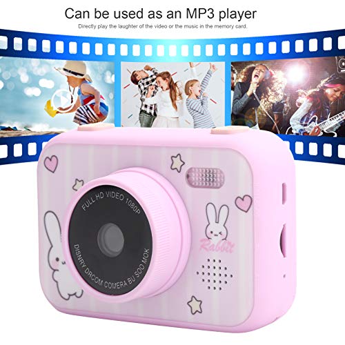 01 Kids Cameras, Previewing Children Camera, 3.5 Inch LCD Flash Mode Mp3 Player Birthday Gifts for Girls Kids Toddlers(Pink)