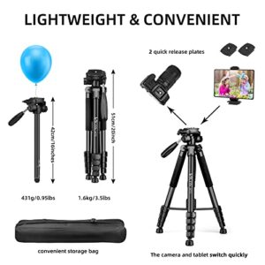 Tripod for Camera, 72 inch Tall Camera Tripod & Monopod with Remote, Professional Heavy Duty Tripod Stand for DSRL Cameras, Cell Phones, ipad, Compatiable with Canon, Nikon, Sony