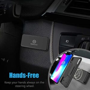 Magnetic Phone Car Mount WixGear Universal Stick On Rectangle Flat Dashboard Magnetic Car Mount Holder, for Cell Phones and Mini Tablets -Extra Strong with 10 Magnets!