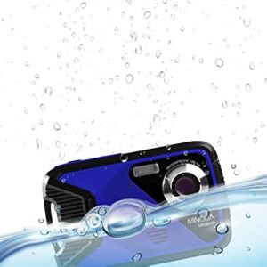 Minolta MN30WP 21 MP / 1080P HD Waterproof Digital Camera (Blue)