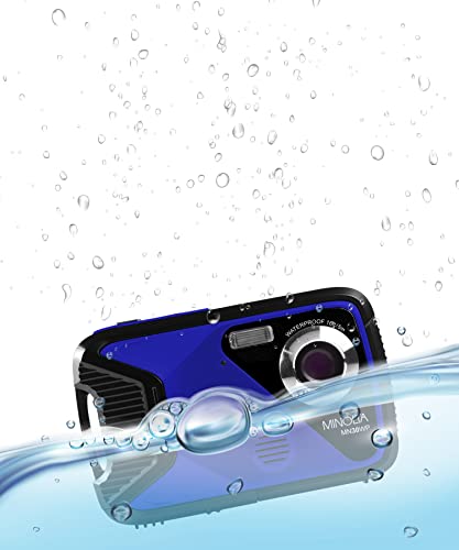 Minolta MN30WP 21 MP / 1080P HD Waterproof Digital Camera (Blue)