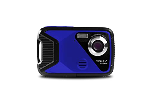 Minolta MN30WP 21 MP / 1080P HD Waterproof Digital Camera (Blue)