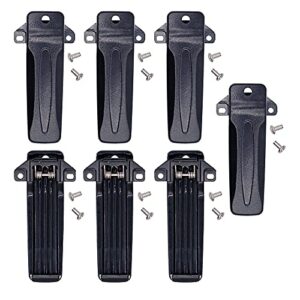 replacement belt clip kbh-10 for kenwood tk260g tk-272g tk-388g tk-2100 tk-2118 tk-3206 tk-3207 radio (7pcs)