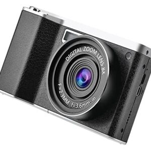 Digital Camera Vlogging Camera, 4K Digital Camera for with WiFi 16X Digital Zoom 180 Degree Flip Screen Wide Angle Lens, Macro Lens Digital Camera Photography