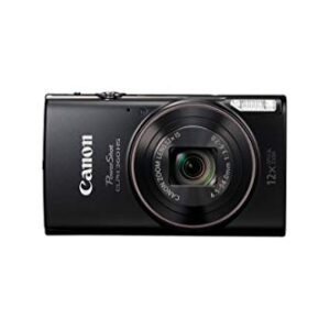 Canon PowerShot ELPH 360 Digital Camera w/ 12x Optical Zoom and Image Stabilization - Wi-Fi & NFC Enabled (Black) (Renewed)