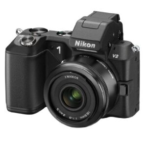 Nikon DSLR Nikon 1 V2 Double lens kit Black N1V2WLKBK - International Version (No Warranty)