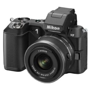 Nikon DSLR Nikon 1 V2 Double lens kit Black N1V2WLKBK - International Version (No Warranty)