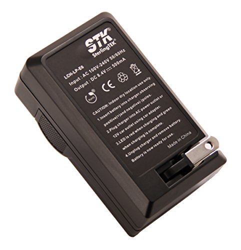 STK LP-E6 Battery Charger for Canon EOS 5D Mark II III and IV, 70D, 5Ds, 6D, 5Ds, 80D, 7D and 7D Mark II, 60D Cameras, LP-E6 Battery, LC-E6 Charger