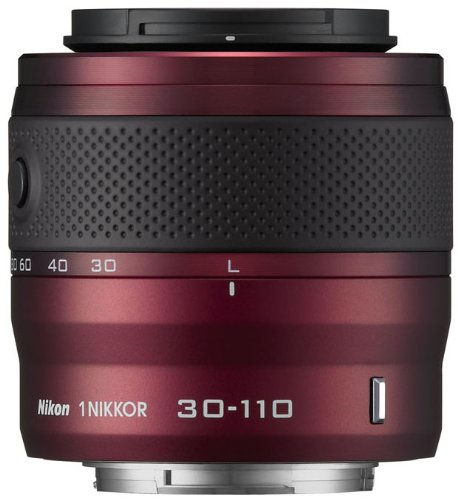 Nikon 1 J2 Compact System Camera with 10-30mm and 30-110mm Double Lens Kit - Red (10.1MP) 3 inch LCD