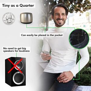 Best Mini Portable Bluetooth Speaker I Smallest Bluetooth Speaker with HD Sound & Bass I Wireless Bluetooth Speakers for Phone/PC/Tablet I Photo Selfie Button Answer Phone Calls I Cute Tiny Speaker