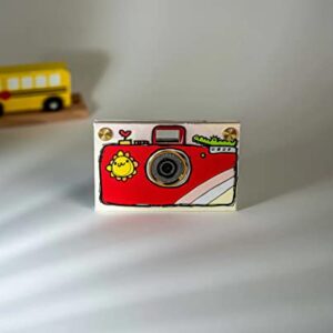 Paper Shoot Camera | Eco-Friendly Digital Camera (Multiple Designs) Red Hand Drawn