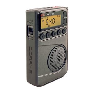 c. crane cc pocket am fm and noaa weather radio with clock and sleep timer