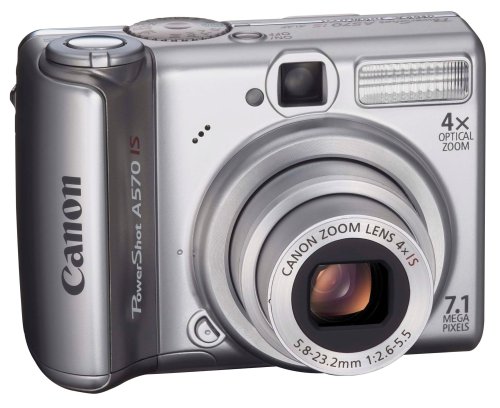 Canon PowerShot A570IS 7.1MP Digital Camera with 4x Optical Image Stabilized Zoom (OLD MODEL)