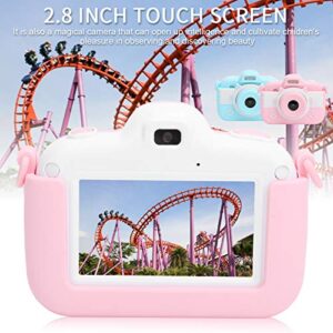 Marukio Children Full HD Digital Camera 2.8in Touch Display Screen Video Camera Toy Gifts(Pink)