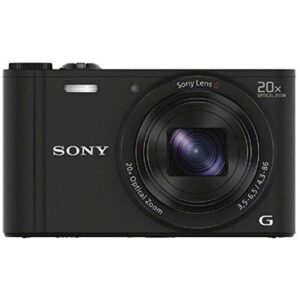 sony dscwx350 18 mp digital camera (black)