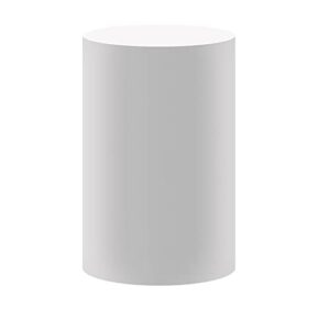 HUAYI White Pedestal Cover for Birthday Babyshower Party Prop Wedding Bridal Shower Graduation Cylinder Cover Communion Baptism Photography Decoration Elastic Fabric Circle Plinth Cover Dia40 H90