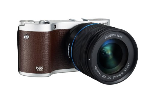 Samsung NX300 20.3MP CMOS Smart WiFi Mirrorless Digital Camera with 18-55mm Lens and 3.3" AMOLED Touch Screen (Brown)