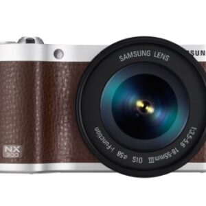 Samsung NX300 20.3MP CMOS Smart WiFi Mirrorless Digital Camera with 18-55mm Lens and 3.3" AMOLED Touch Screen (Brown)