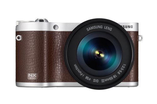 Samsung NX300 20.3MP CMOS Smart WiFi Mirrorless Digital Camera with 18-55mm Lens and 3.3" AMOLED Touch Screen (Brown)