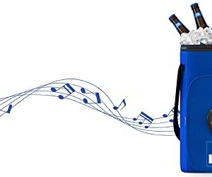 Bud Light Soft Cooler Bag with Built-in Rechargeable Wireless Bluetooth Speakers Foldable Small and Portable Durable and Material Compatible for Smartphones, Tablets & MP3 Players