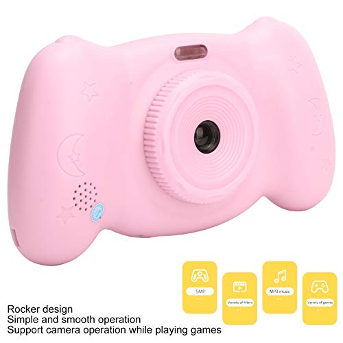 SALUTUY Children Video Camera, Delayed Photos Continuous Shooting 12Mp Photos Children Camera for Birthday for Thanksgiving for Christmas for Kids(Pink)