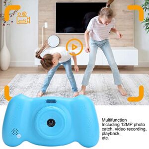 SALUTUY Children Video Camera, Delayed Photos Continuous Shooting 12Mp Photos Children Camera for Birthday for Thanksgiving for Christmas for Kids(Blue)