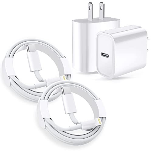 iPhone 13 14 Charger Cable,[Apple MFi Certified]2Pack iPhone Fast Charger 20W Type C Wall Charger Travel Plug Adapter USB C to Lightning Cable for iPhone 14/13 Pro Max/13 Mini/12/12 Pro Max/11 Pro Max