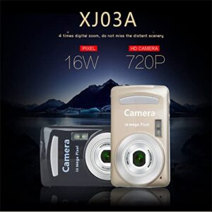 16MP Digital Camera Long Focus Camera HD 2.4 Inch LCD Screen Digital Zoom Anti-Shake Face Detection Digital Camera Small Camera for Teens Students Boys Girls Adults