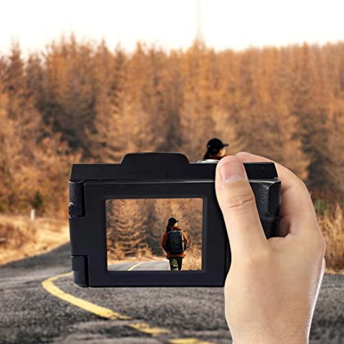 2.4 Inch Digital Camera - HD Flip Screen Selfie SLR Camera - 16 Megapixel Micro SLR Digital Camera - 16 Times Digital Zoom - Electronic Anti-Shake - Gifts for Women Man, Black