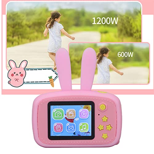 Hosi Baby Camera 2 Inch Auto Screen Protector Case Baby Camera MP3 Playback (Pink)