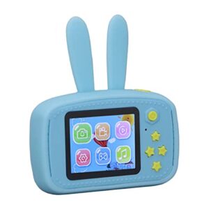 hosi baby camera 2 inch auto screen protector case baby camera mp3 playback (blue)