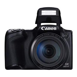 Canon PowerShot SX400 Digital Camera with 30x Optical Zoom (Black) (Discontinued by Manufacturer) (Renewed)