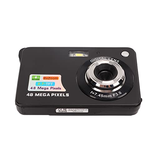 Digital Camera, 4K 48MP HD Video Camera with 2.7in LCD Screen, 8X Digital Zoom, Built in Fill Light, Anti Shake Pocket Camera for Kids, Adult, Beginners