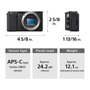 Camera ZV-E10 Mirrorless Camera (Body Only, Black,White) Digital Camera (Color : B)