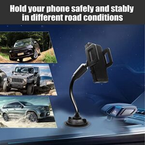 QUICTO Car Cup Holder Phone Mount,Universal Extendable Cup Base Phone Holder for Car Truck ,Compatible with iPhone 13 12 11 Pro Max & All Cell Phones,Super Stable, Easily Install