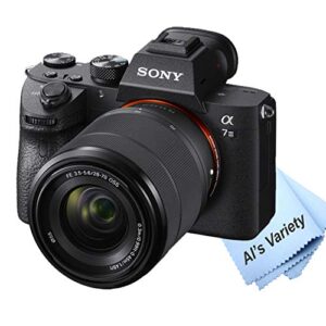 Sony Alpha a7 III Mirrorless Digital Camera with 28-70mm Lens + Shot-Gun Microphone + LED Always on Light+ 64GB Extreme Speed Card, Gripod, Case, and More (26pc Video Bundle)