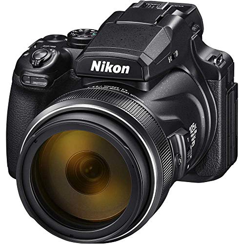 Nikon COOLPIX P1000 Digital Camera (26522) + 4K Monitor + Pro Headphones + Mic + 2 x 64GB Memory Card + Case + Corel Photo Software + Pro Tripod + 3 x EN-EL 20 Battery + Card Reader + More (Renewed)