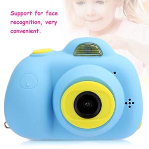 CUTULAMO Children Digital Camera Dual-Lens Video Recording Convenient Face Recognition Digital Camera,for Kid to Record Beautiful Moments,Support Auto Save