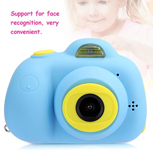 CUTULAMO Children Digital Camera Dual-Lens Video Recording Convenient Face Recognition Digital Camera,for Kid to Record Beautiful Moments,Support Auto Save