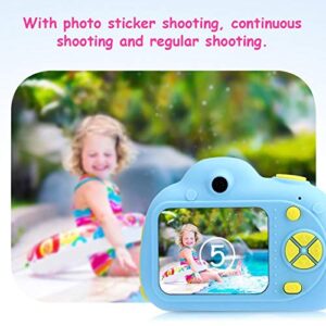 CUTULAMO Children Digital Camera Dual-Lens Video Recording Convenient Face Recognition Digital Camera,for Kid to Record Beautiful Moments,Support Auto Save