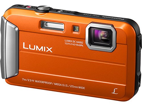 Panasonic DMC-TS25D Waterproof Digital Camera with 2.7-Inch LCD (Orange)