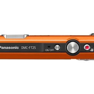 Panasonic DMC-TS25D Waterproof Digital Camera with 2.7-Inch LCD (Orange)